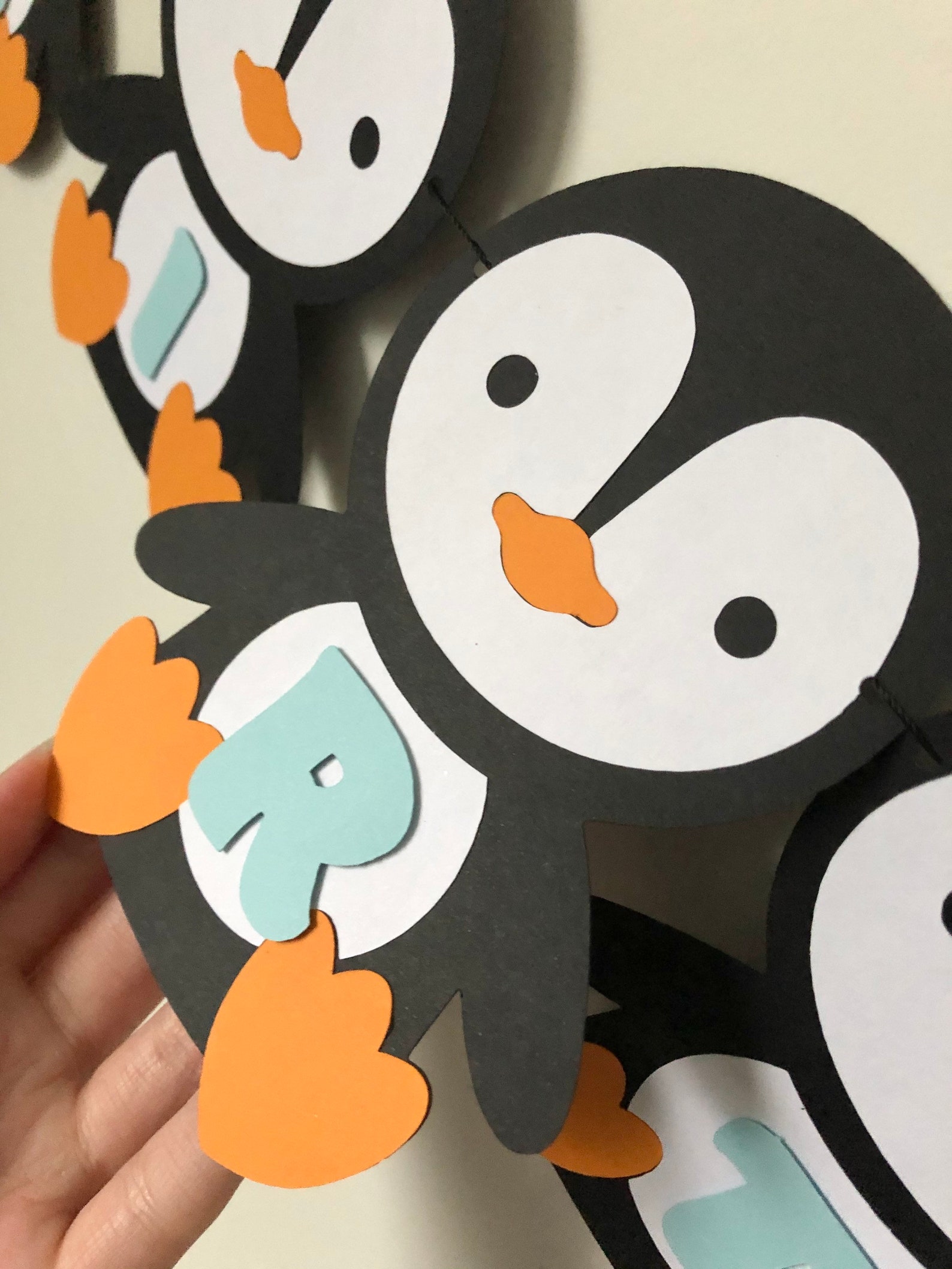 Penguin Birthday Banner | Arctic Animal Theme Winter Wonderland Baby ...