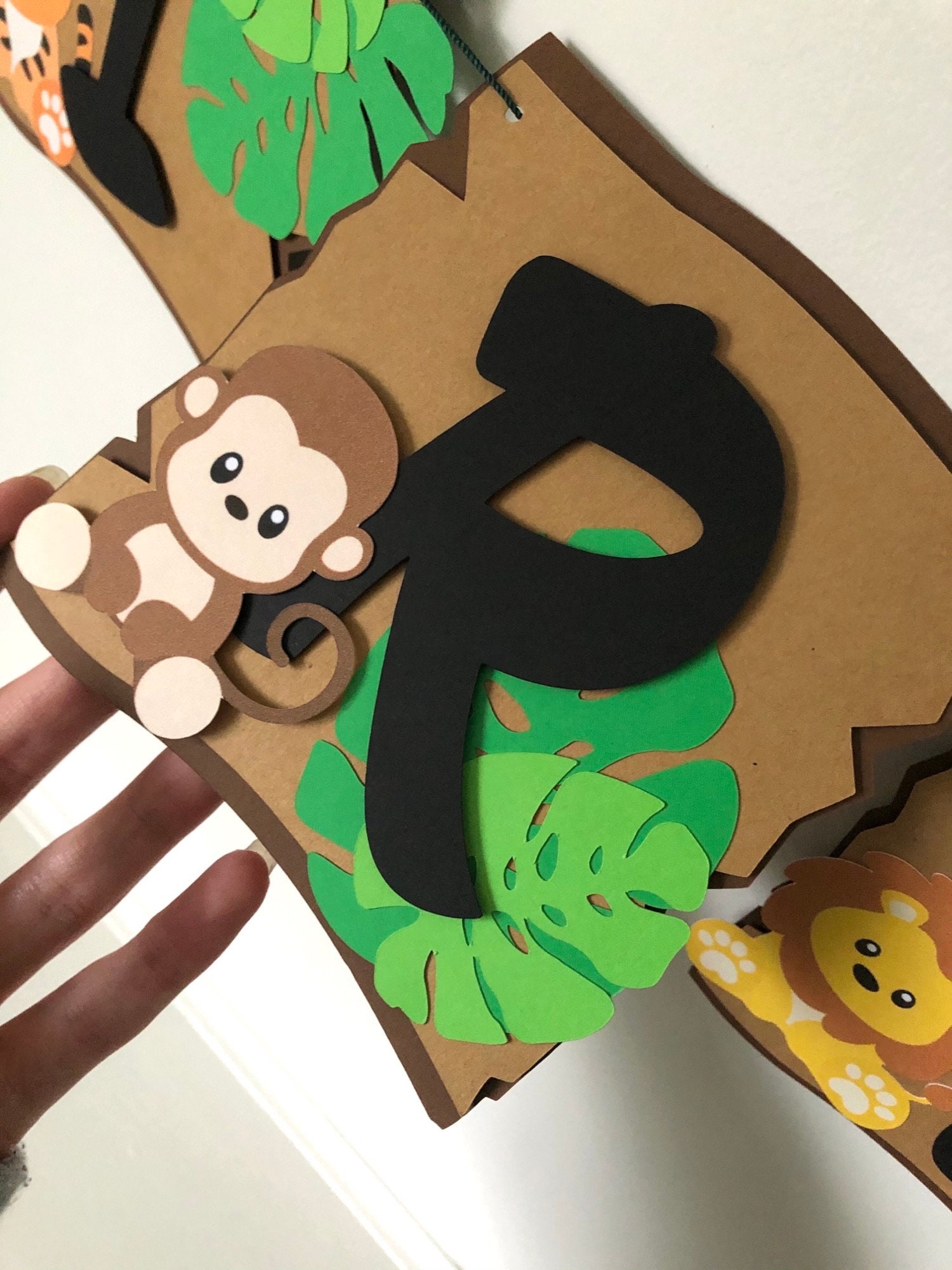 Safari Jungle Birthday Banner Safari Theme Happy Birthday - Etsy