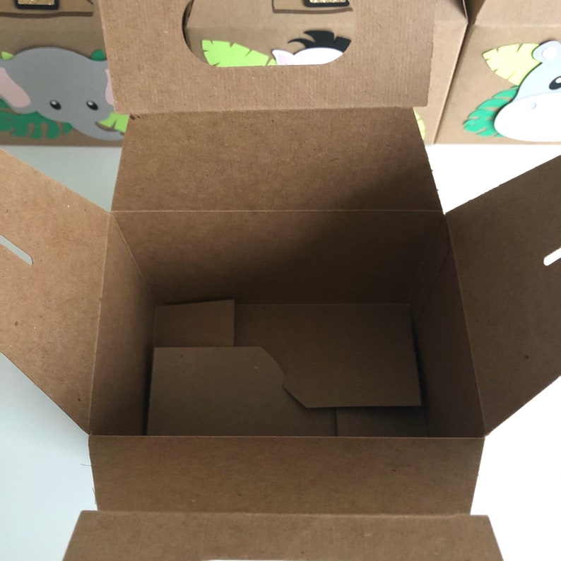 Safari Jungle Theme Party Favor Boxes 6x4x4 Inch Gable Boxes | Etsy