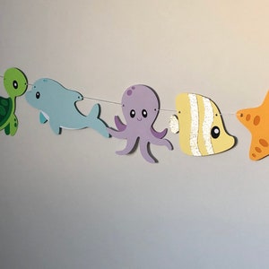 Happy Birthday Banner | Under the Sea Theme Party Decorations | Sea ...