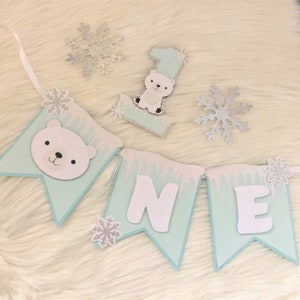 Penguin Birthday Banner | Arctic Animal Theme Winter Wonderland Baby ...