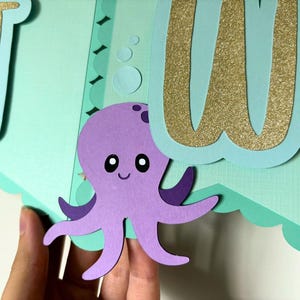 Under the Sea Cake Smash 2nd Birthday Set | Custom Age and Name Topper ...