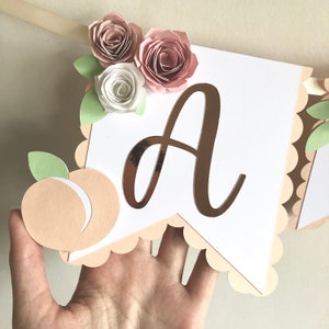 Peachy Sweet Banner | Happy Birthday Banner | Name and Age Banner ...