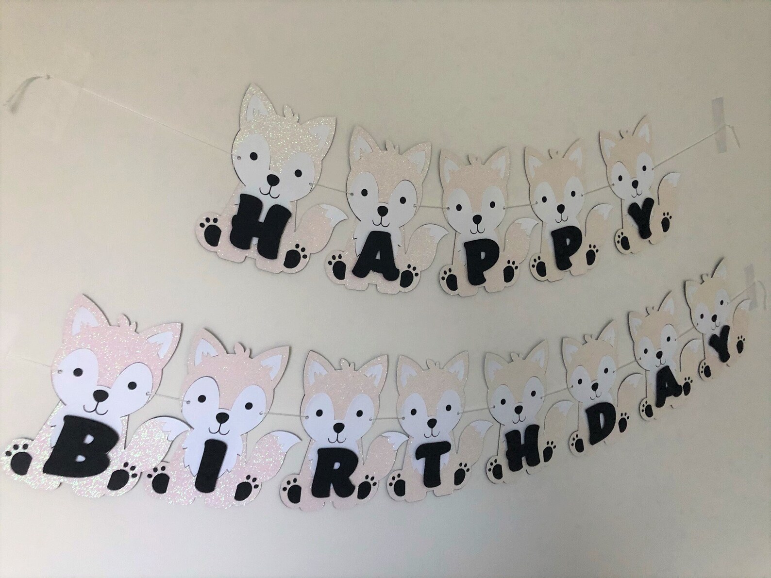 Wolf Birthday Banner Arctic Animal Theme Winter Wonderland - Etsy