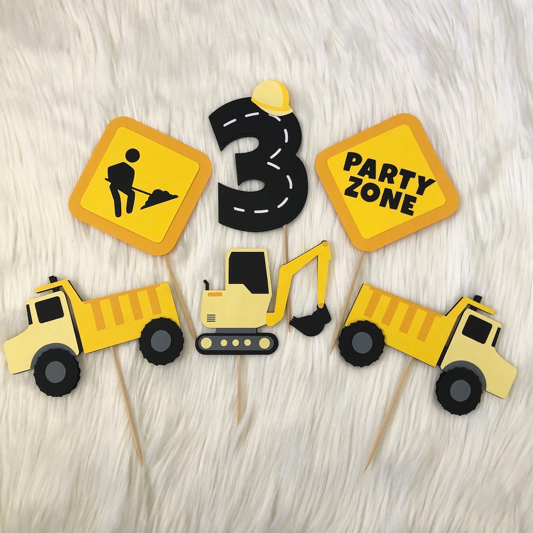 Construction Centrepieces | Double-sided Centerpieces Variety Pack ...