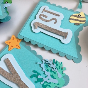 Happy Birthday Banner | Under the Sea Theme Party Decorations | Sea ...