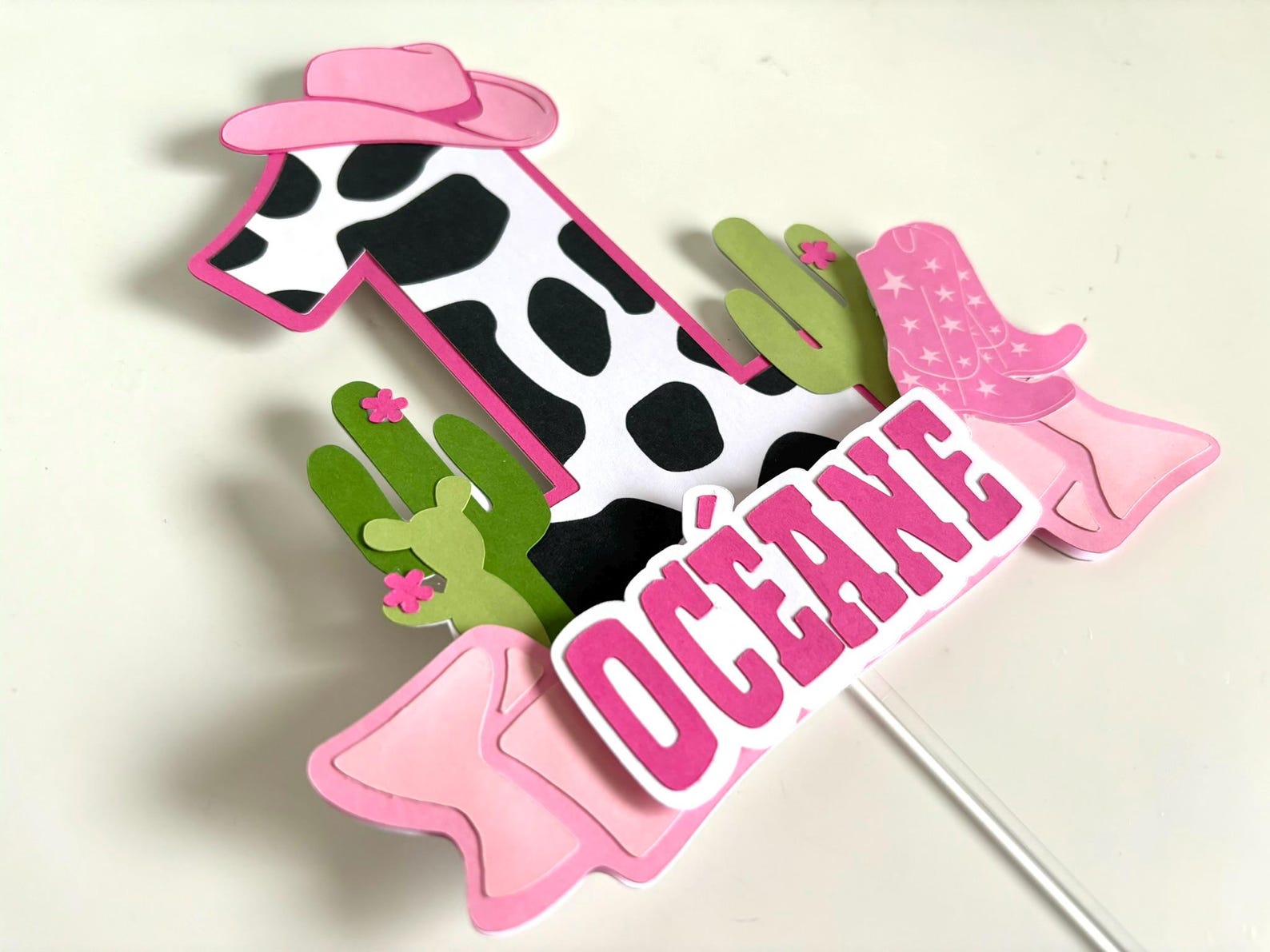 Pink Cowgirl Rodeo Cupcake Toppers | Customizable Any Age | My First ...