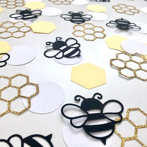 Bee Table Confetti | Honey Bee Party Decorations | Bees Honeycomb ...