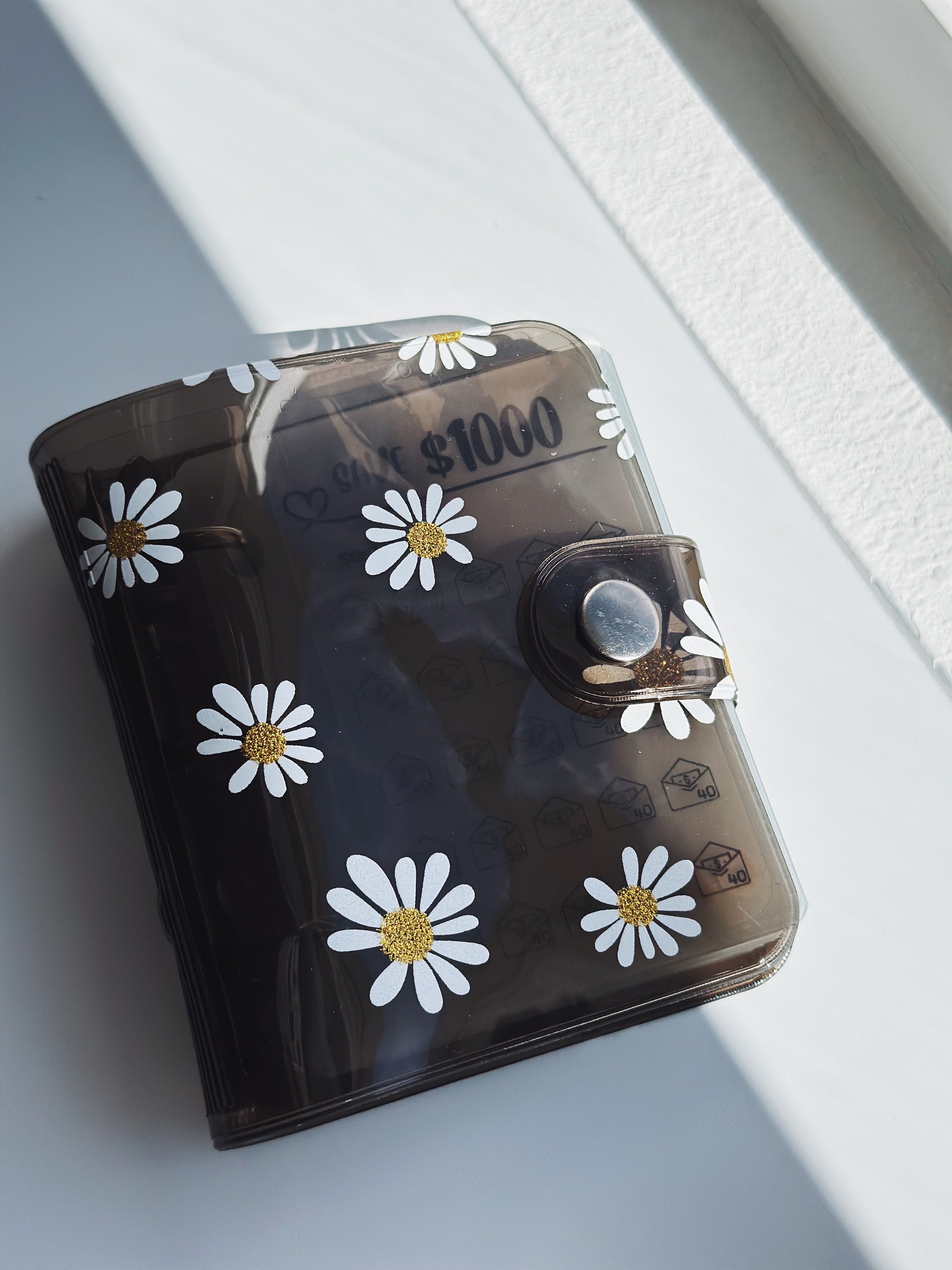 Savings Challenges, 1000 Dollar Savings Challenges, Mini Wallet, Daisy ...