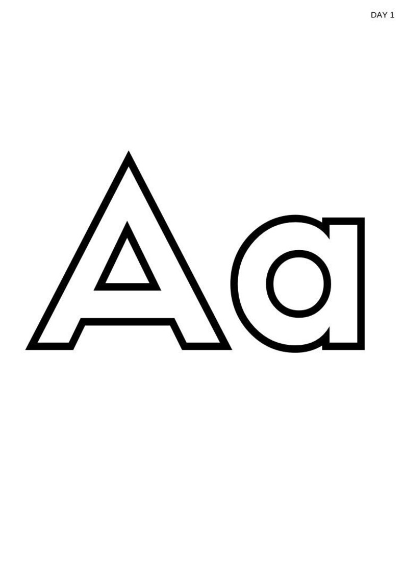 Letter A Freebie - Etsy