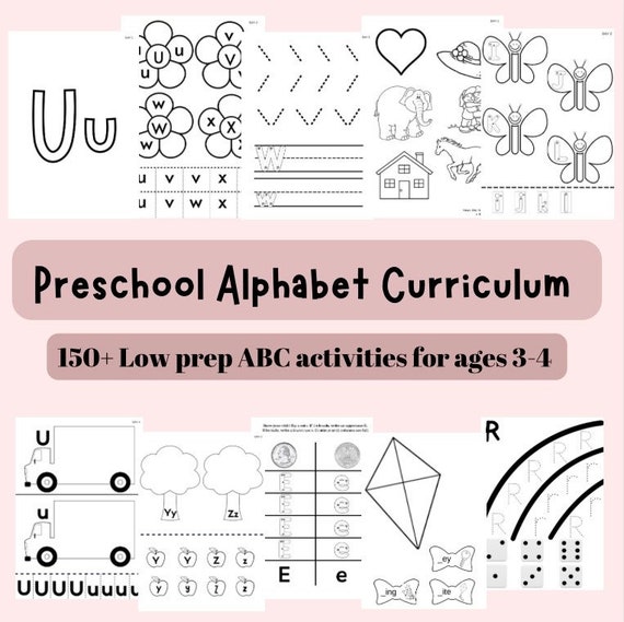 Preschool Alphabet Curriculum - Etsy