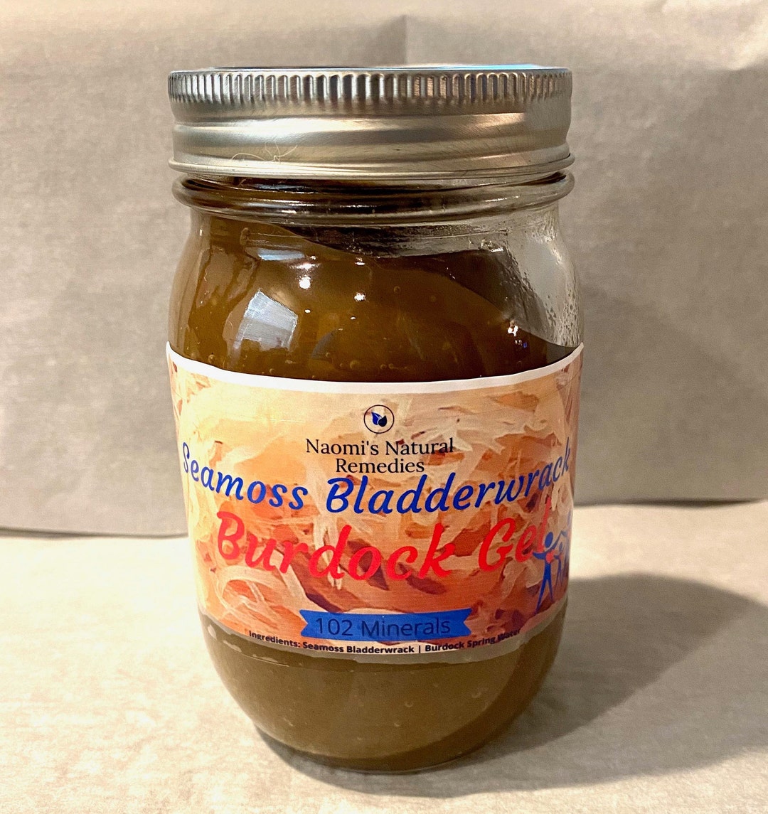 Seamoss Bladderwrack Burdock Gel - 102 Minerals (16oz), Seamoss ...