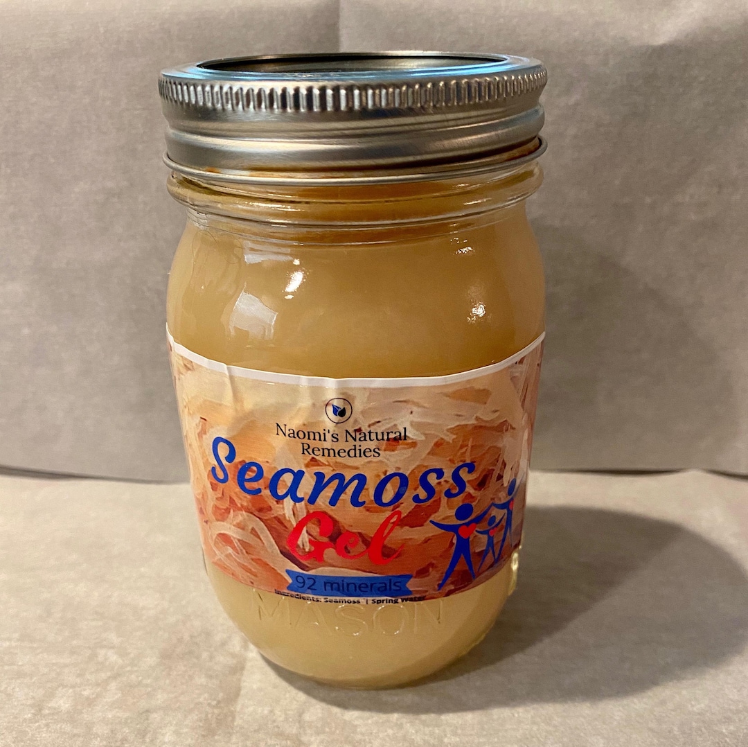 Seamoss Gel - 92 Minerals (16oz), Irish Seamoss Gel, Healthy Seamoss ...