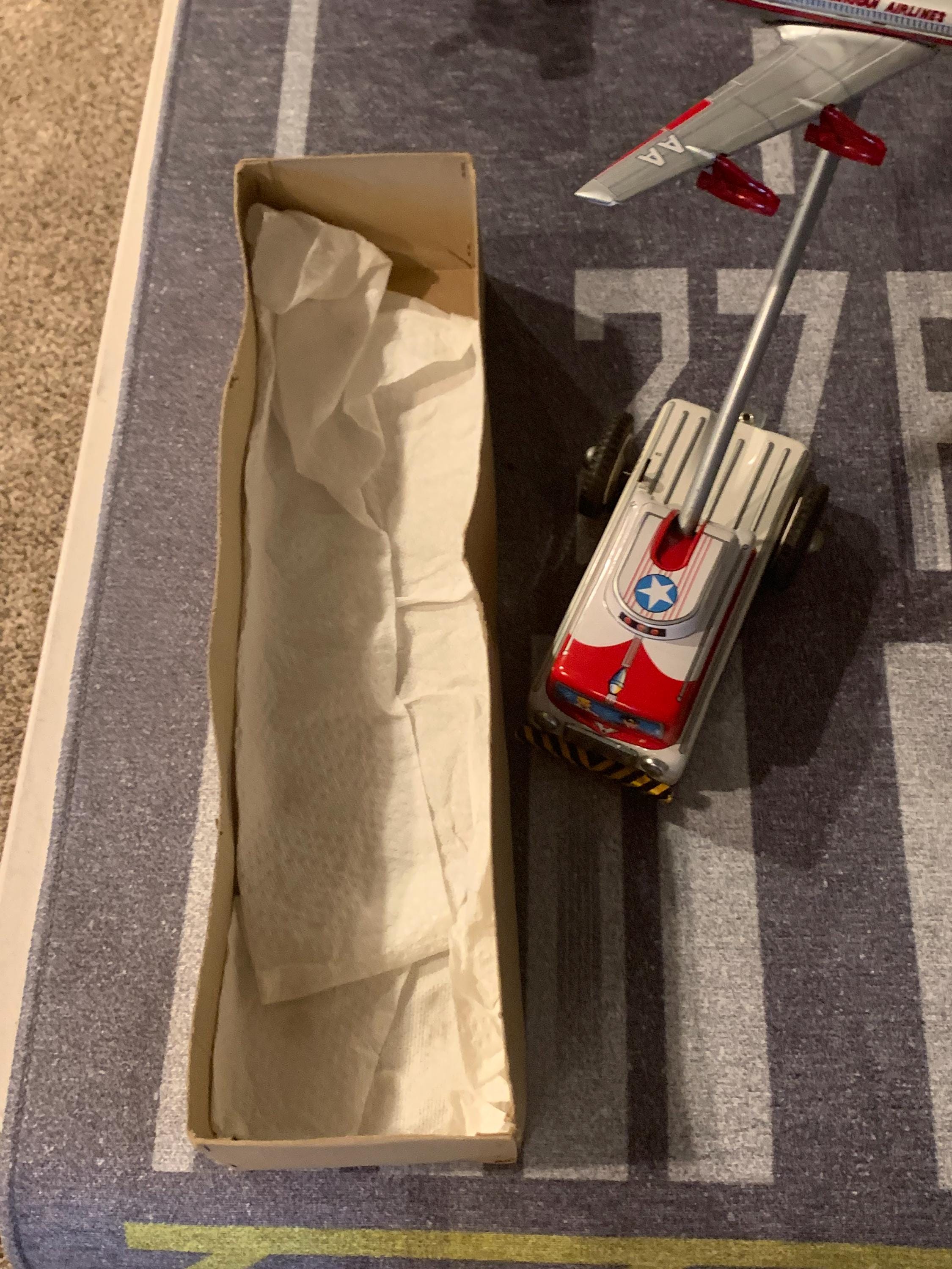 Vintage Battery Operated Airplane Toy - American Airlines Animation ...