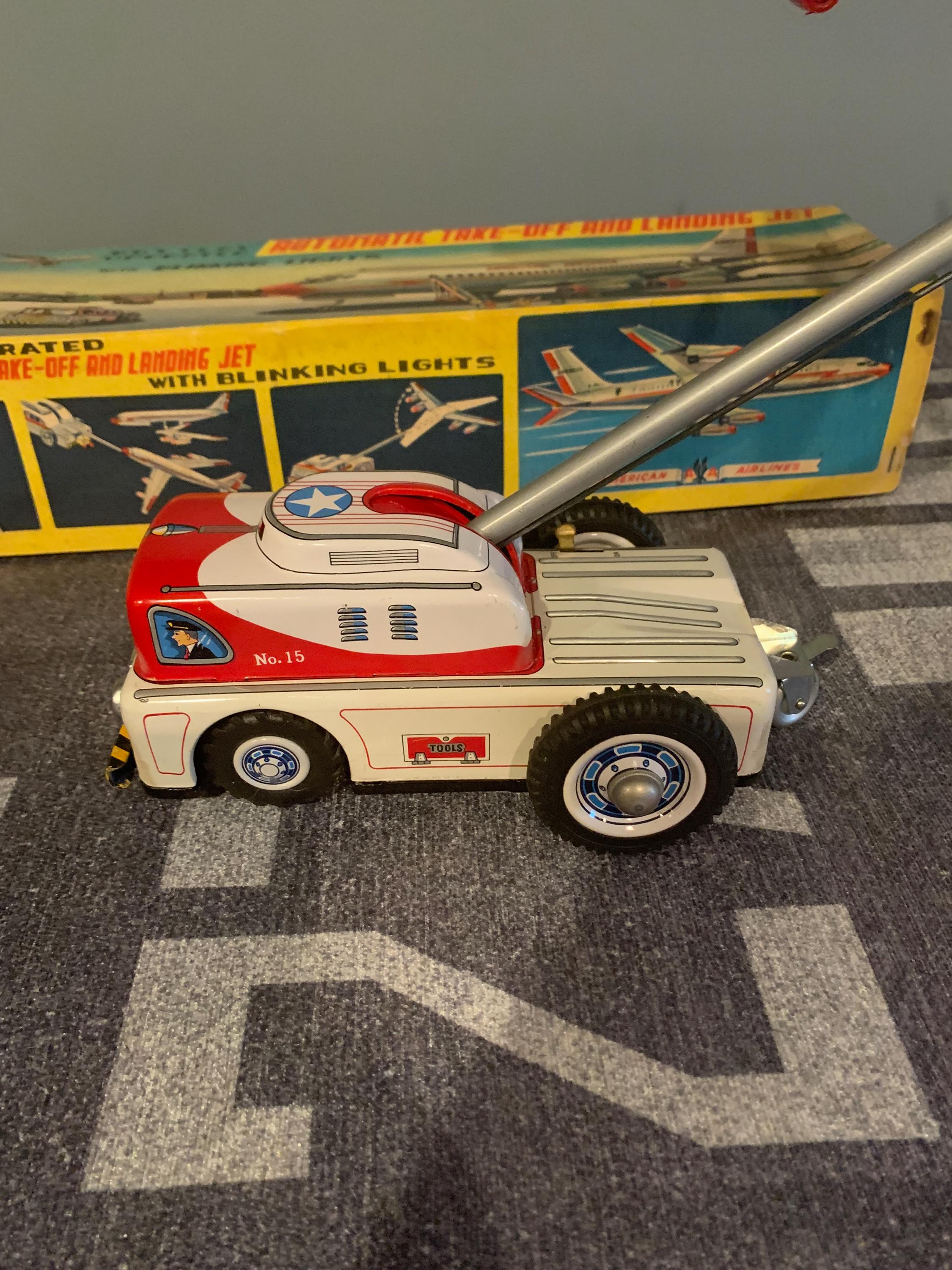 Vintage Battery Operated Airplane Toy - American Airlines Animation ...