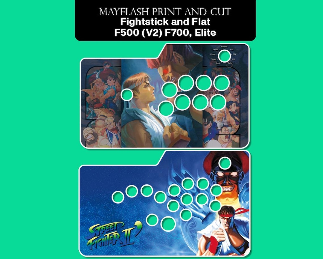 Mayflash Printed Art and Cut -fightstick or Flat - F500 V2 F700 Elite ...