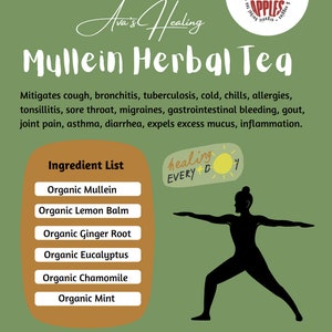 Ava's Healing "mullein"organic Herbal Tea - Etsy