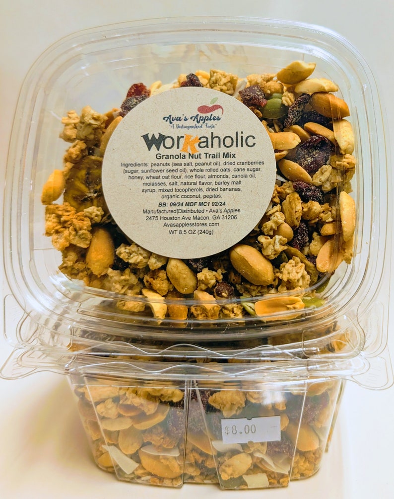 Workaholic Granola & Nuts - Etsy