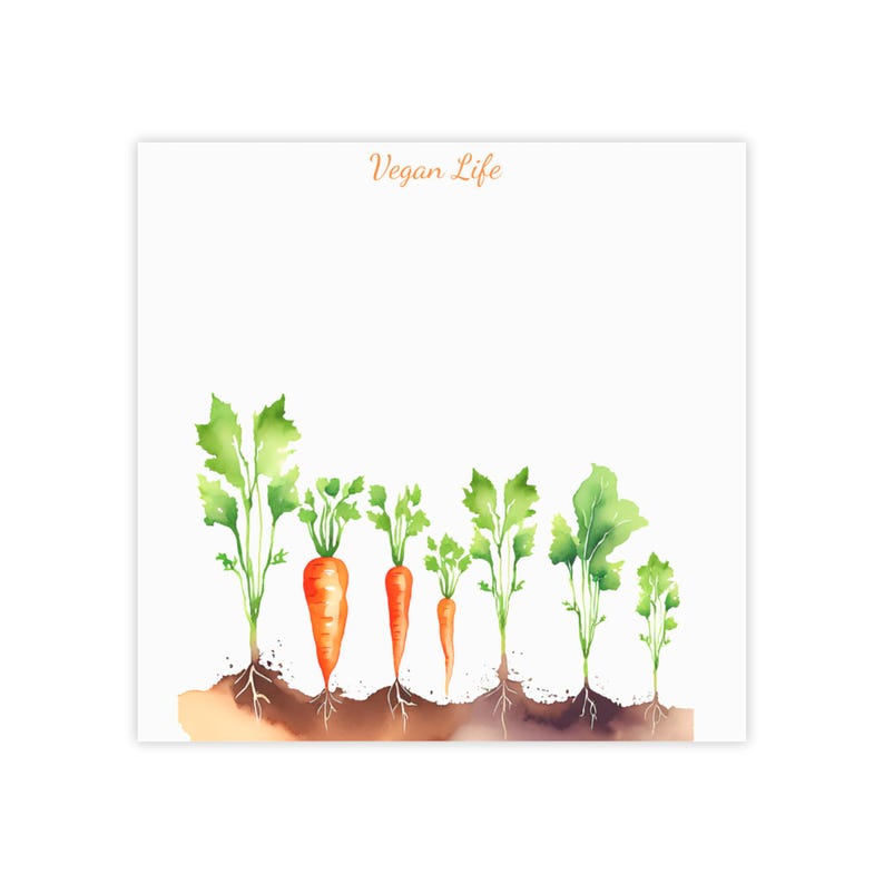 Custom Post It Notes, Vegan Life Post-it® Note Pads - Etsy