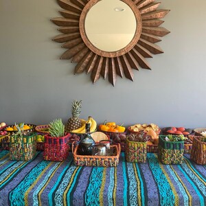Handwoven Handmade Artisanal Peruvian Basket Organic Botanical Dyes ...