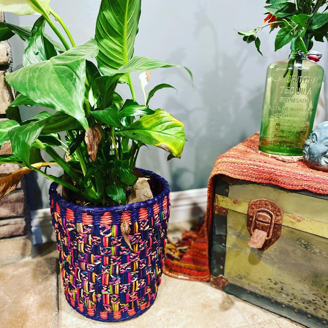 Handwoven Handmade Artisanal Peruvian Basket Organic Botanical Dyes ...