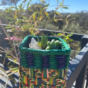 Handwoven Handmade Artisanal Peruvian Basket Organic Botanical Dyes ...