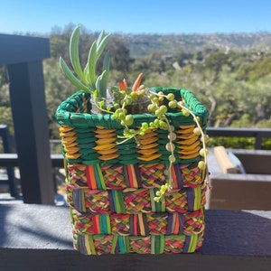 Handwoven Handmade Artisanal Peruvian Basket Organic Botanical - Etsy