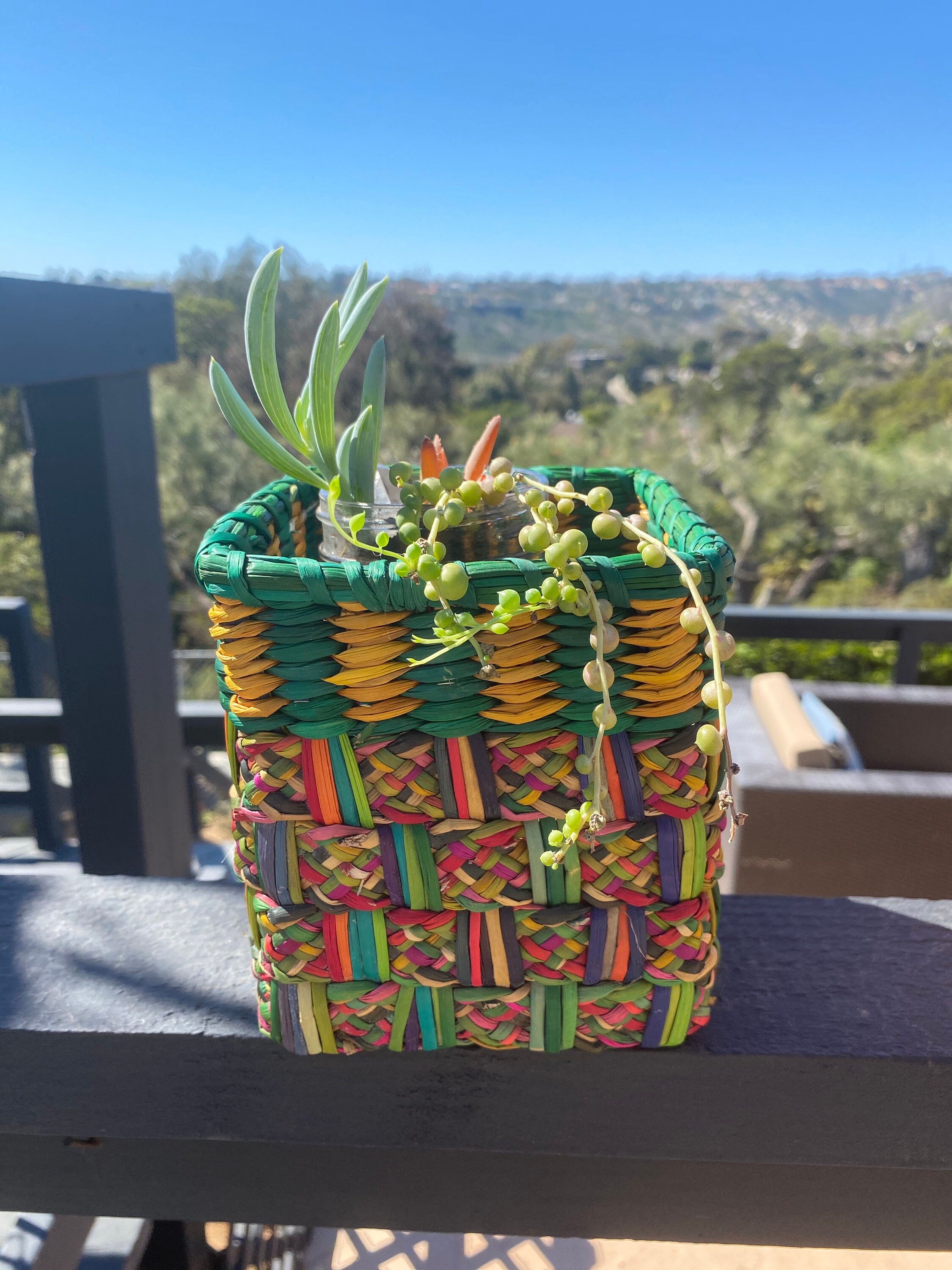 Handwoven Handmade Artisanal Peruvian Basket Organic Botanical - Etsy