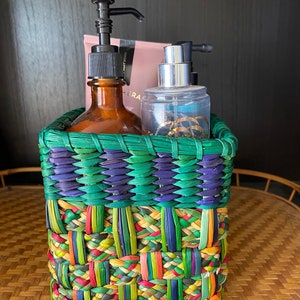 Handwoven Handmade Artisanal Peruvian Basket Organic Botanical Dyes ...