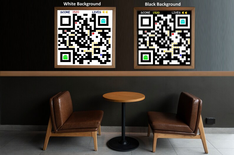 QR Code Desing PACMAN QR Desing is My Etsy Address - Etsy