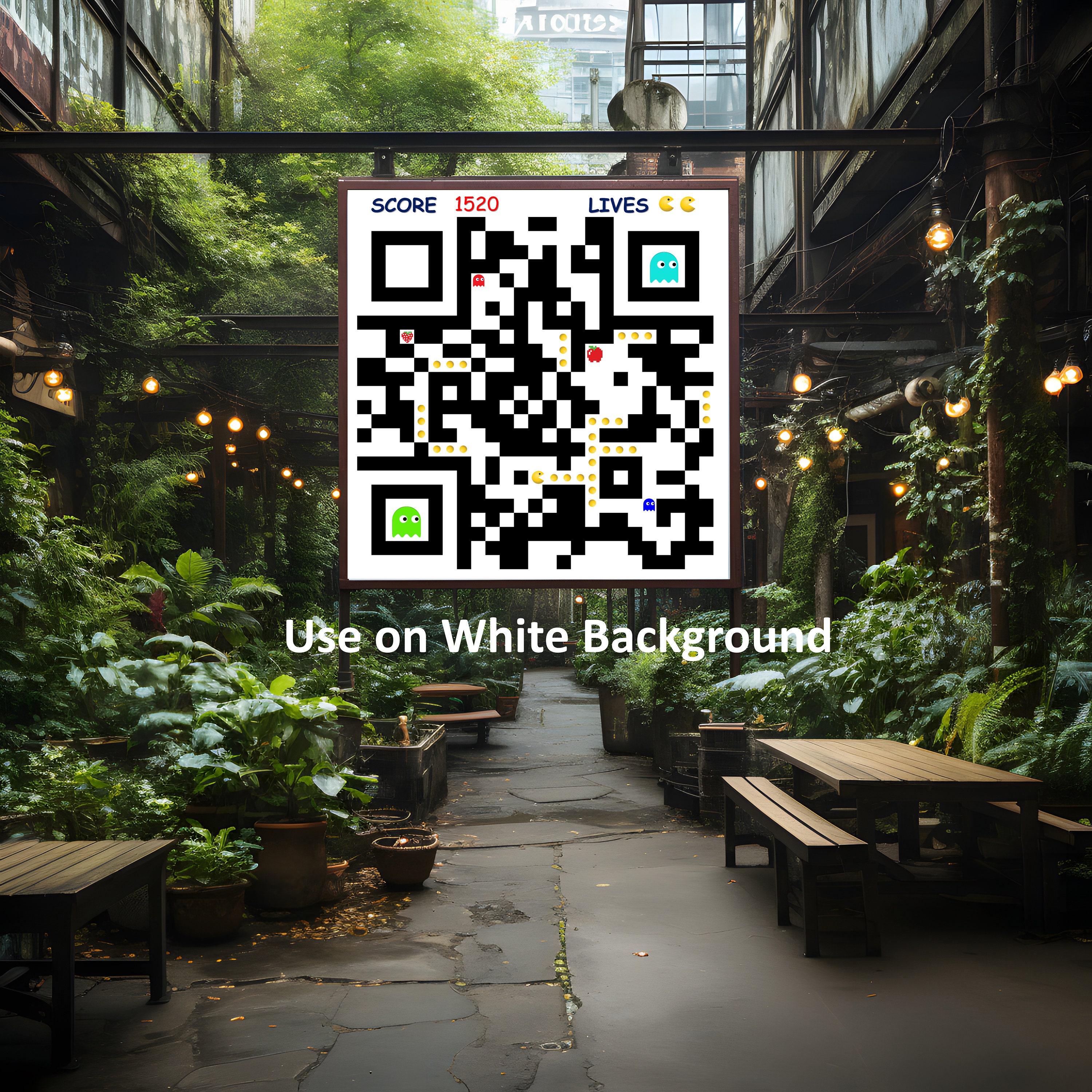 QR Code Desing PACMAN QR Desing is My Etsy Address - Etsy