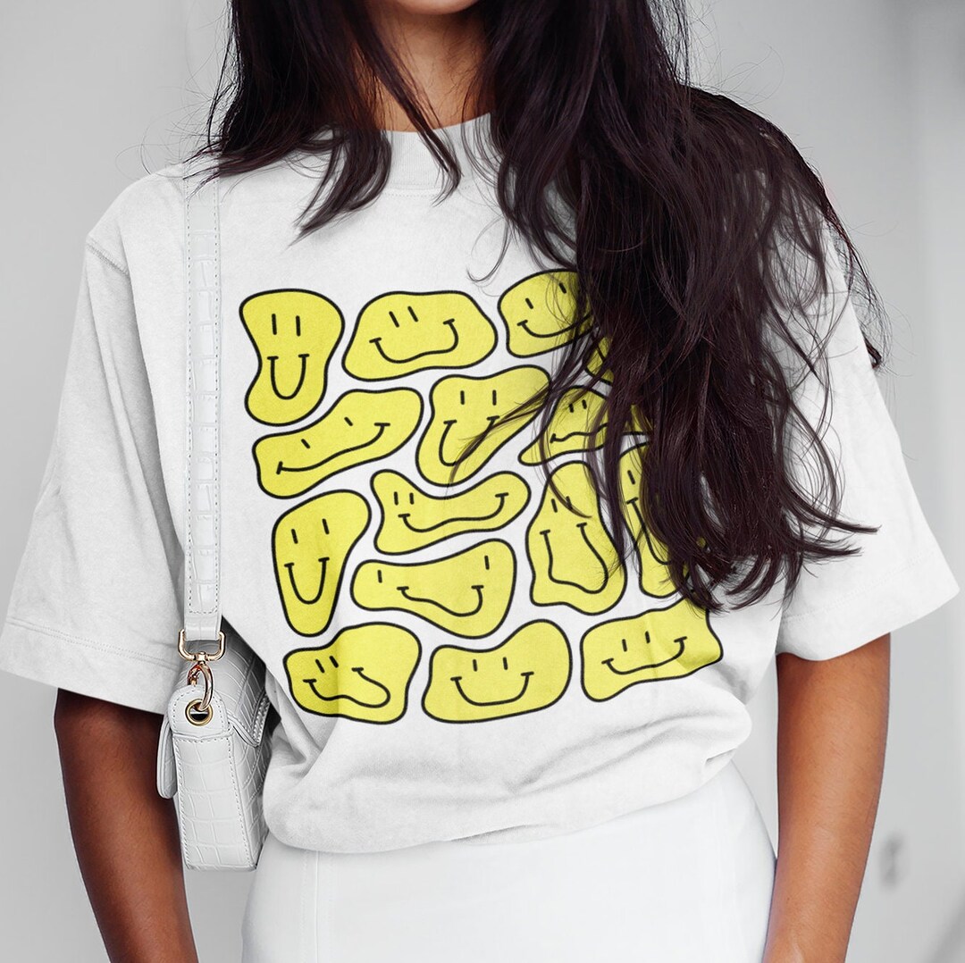 Smiley Tshirt, Cute Cotton Tee, Smiley Face T Shirt, UK - Etsy