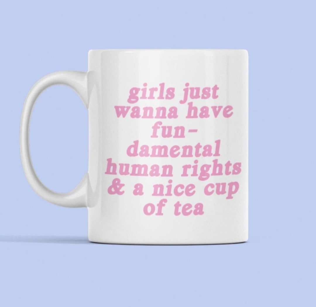 Feminist Human Rights & Tea or Coffee Mug With Personalised Back Mug ...