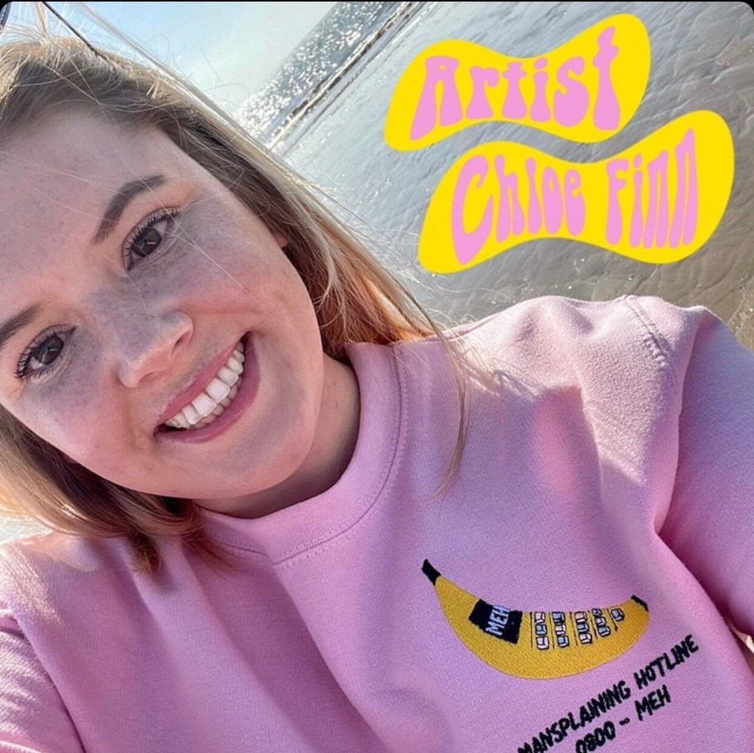 Mansplaining Hotline Embroidered Jumper, Female Empowerment, UK ...