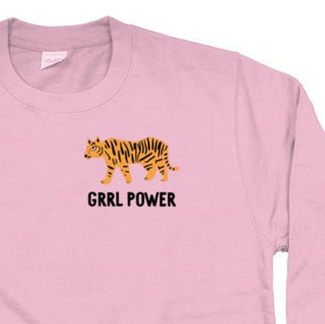 Girl Power jumper, Grrl Power Tiger sweat-shirt, autonomisation des ...