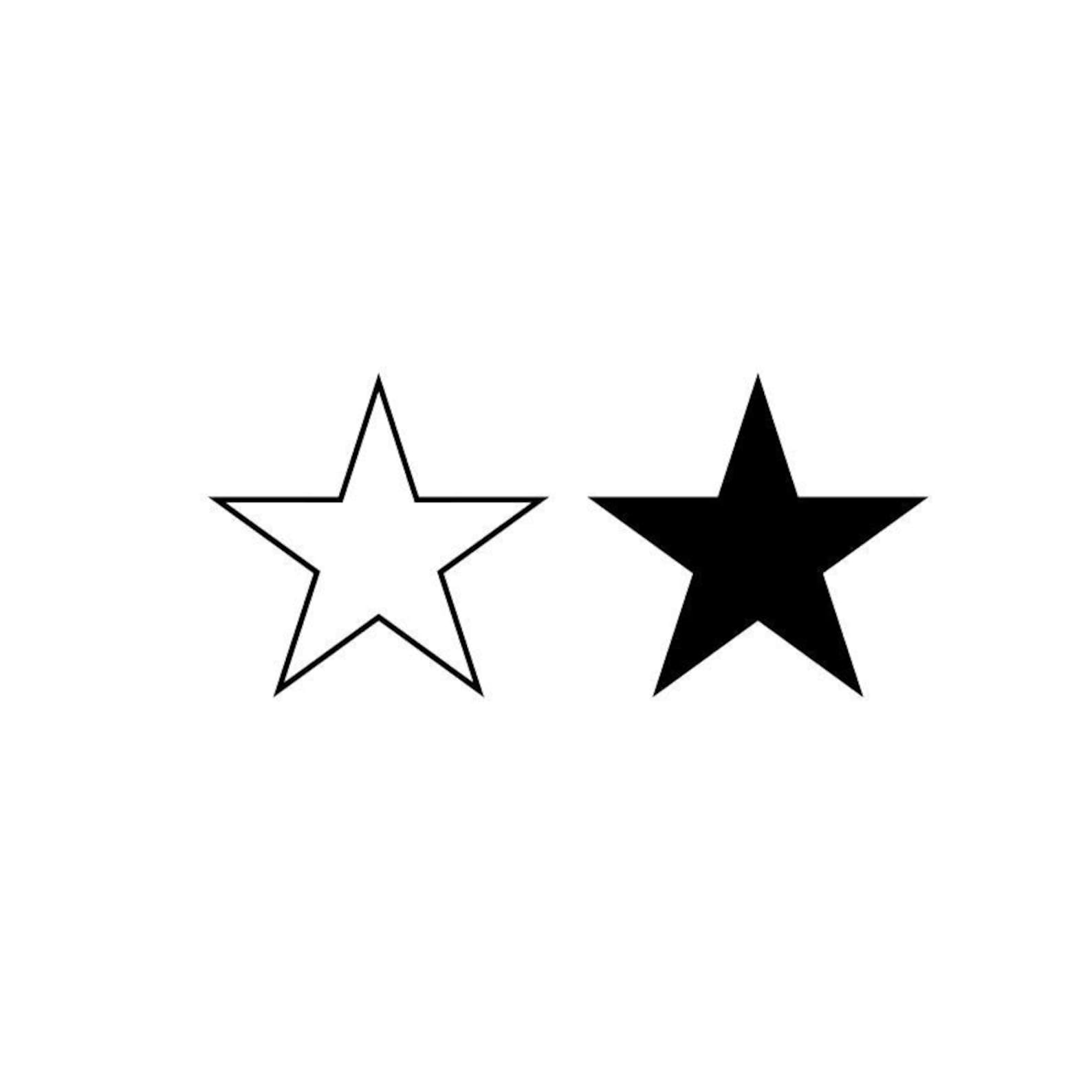 Stern-Svg Stern-Umriss-Svg png vektor für Cricut und | Etsy