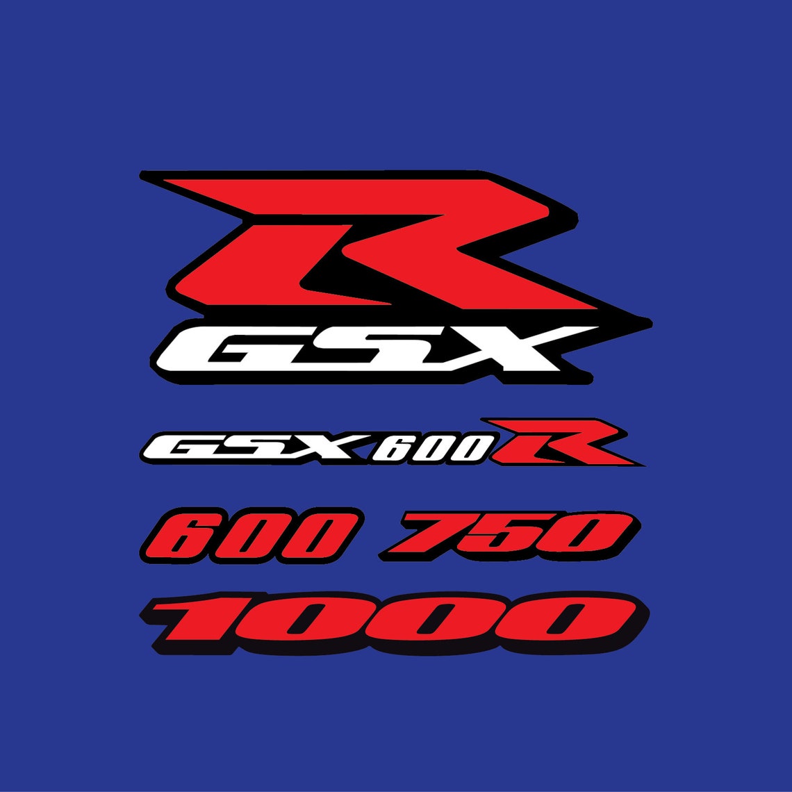 Suzuki gsxr svg logo gsxr 600 gsxr 750 gsxr 1000 svg png | Etsy