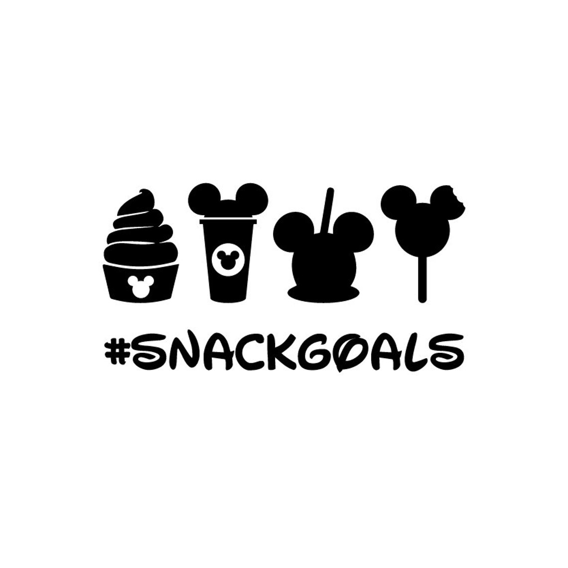 Snack goals svg disney food svg png vector for cricut | Etsy