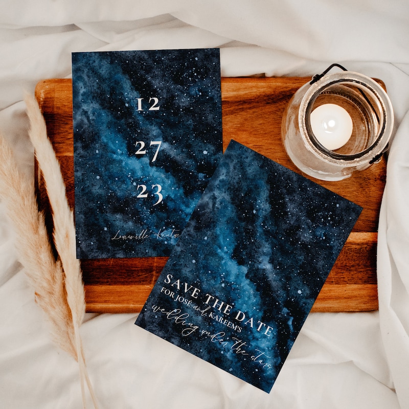 Galaxy Save the Date - Etsy