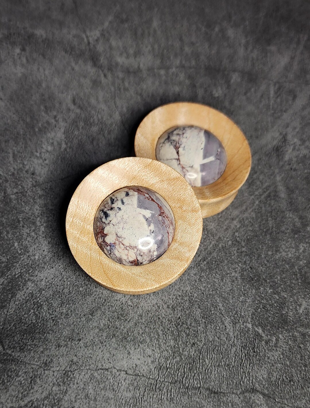41mm Maple W/si-fi Jasper Plugs - Etsy