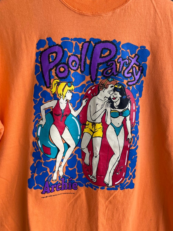Vintage Archie Comics 1992 Pool Party T-shirt - Gem