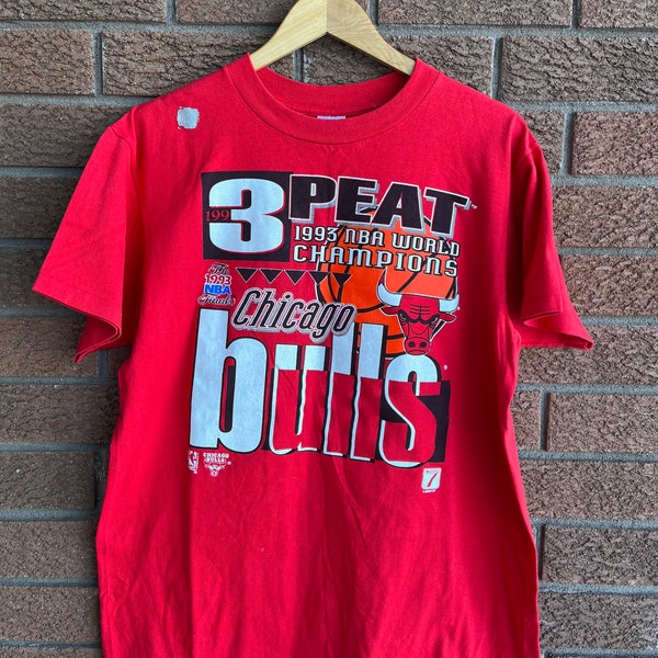 Bulls Three Peat Shirt - Etsy