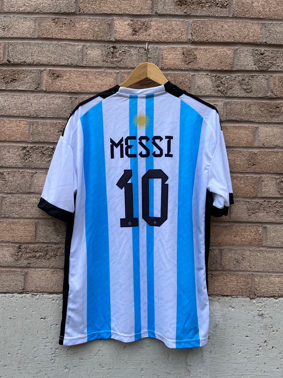 Vintage Lionel Messi Argentina Football Kit Jersey - Gem