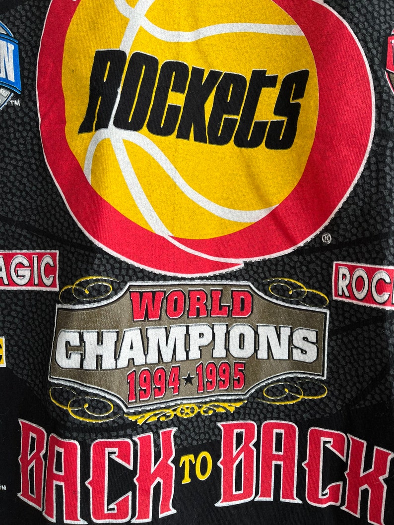 Vintage Houston Rockets Back 2 Back NBA Champions T-shirt - Etsy