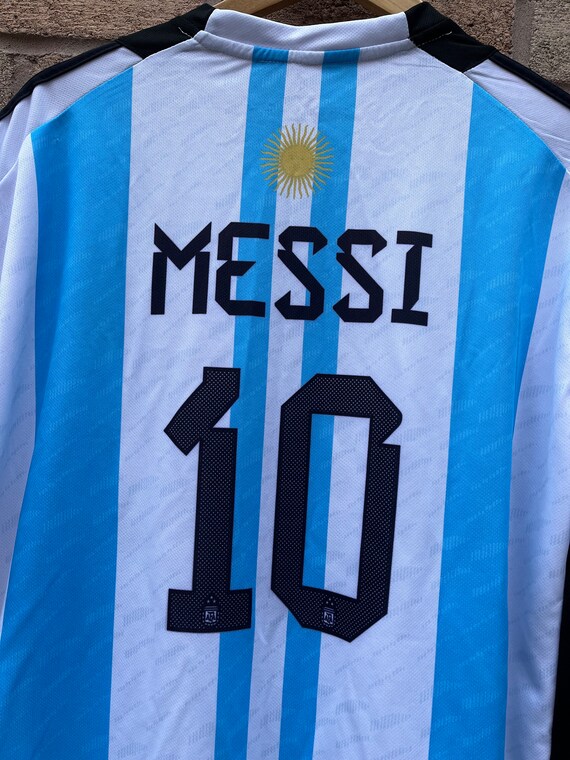 Vintage Lionel Messi Argentina Football Kit Jersey - Gem