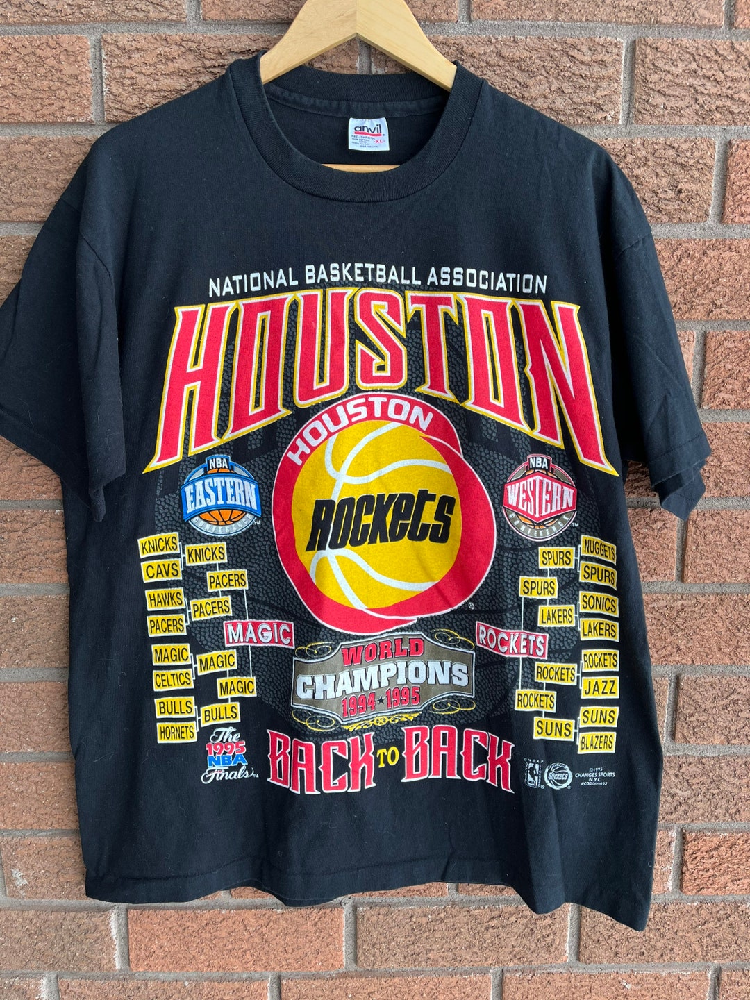Vintage Houston Rockets Back 2 Back NBA Champions T-shirt - Etsy