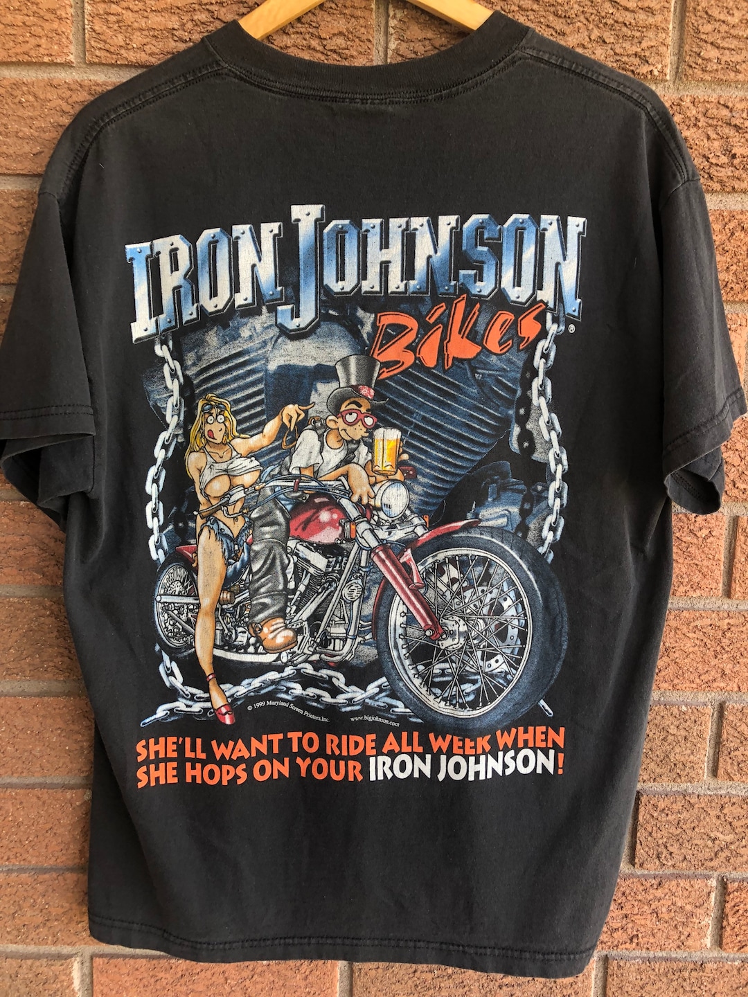 Vintage Big Johnson Motorcycles 1999 T-shirt - Etsy