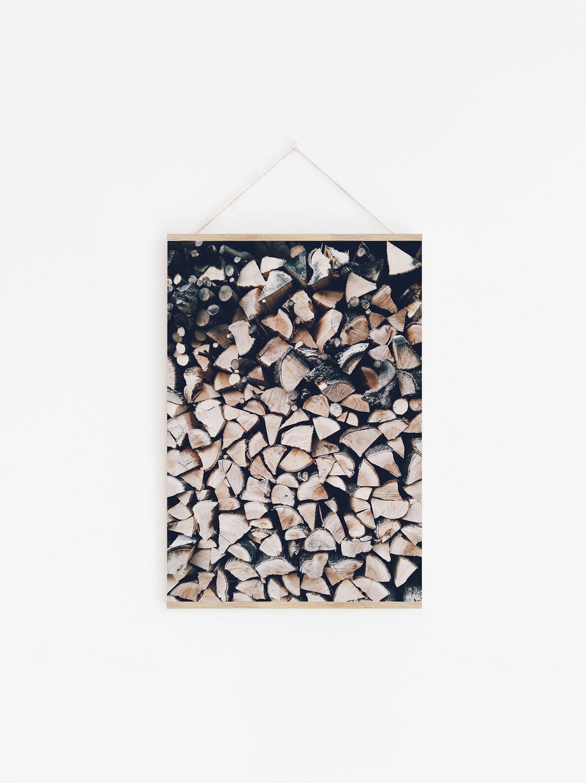 Log Pile Print Tree Ring Print Rustic Wall Art Wood Pile Tree | Etsy