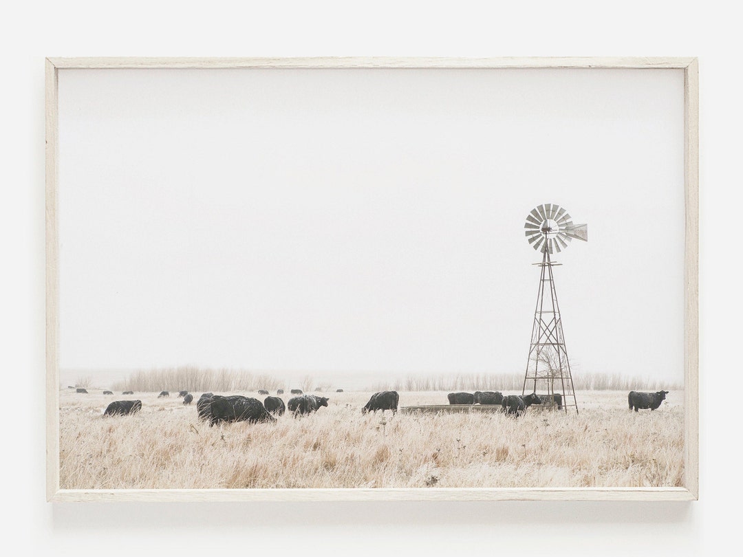 Modern Farmhouse Windmill Print Farmhouse Printable Windmill - Etsy