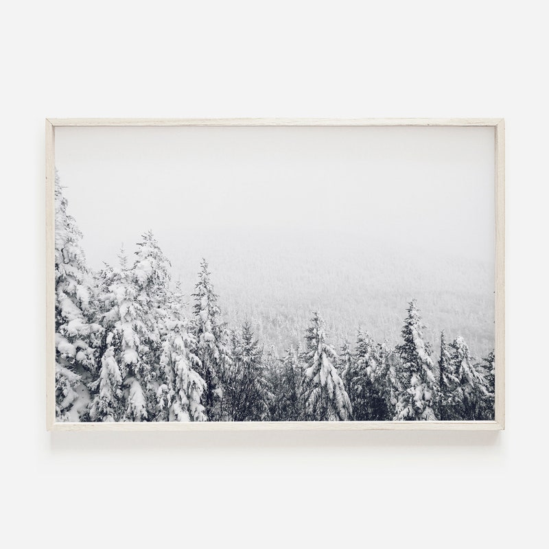 Winter Tree Print - Etsy